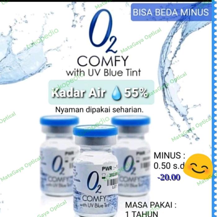 Jual Softlens Bening Tahunan Omega O2 Comfy Nyaman Ukuran -050 s/d -20. ...