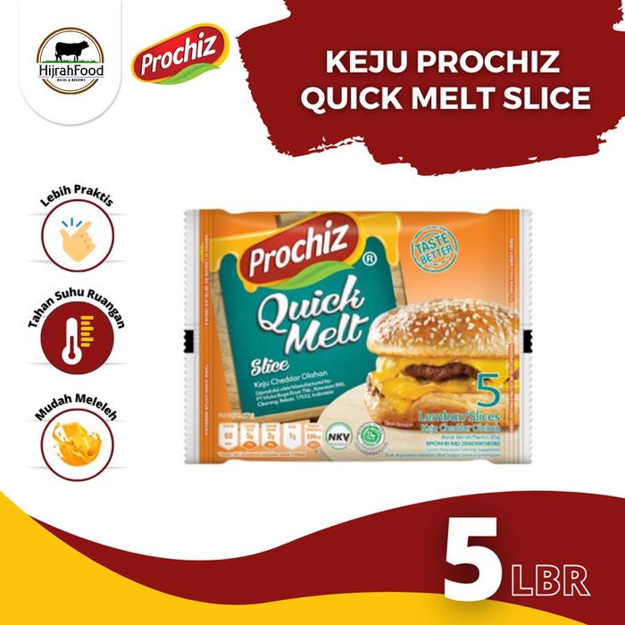 Jual Prochiz Quick Melt Cheese Slice | Keju Leleh Slice Burger - 5s ...