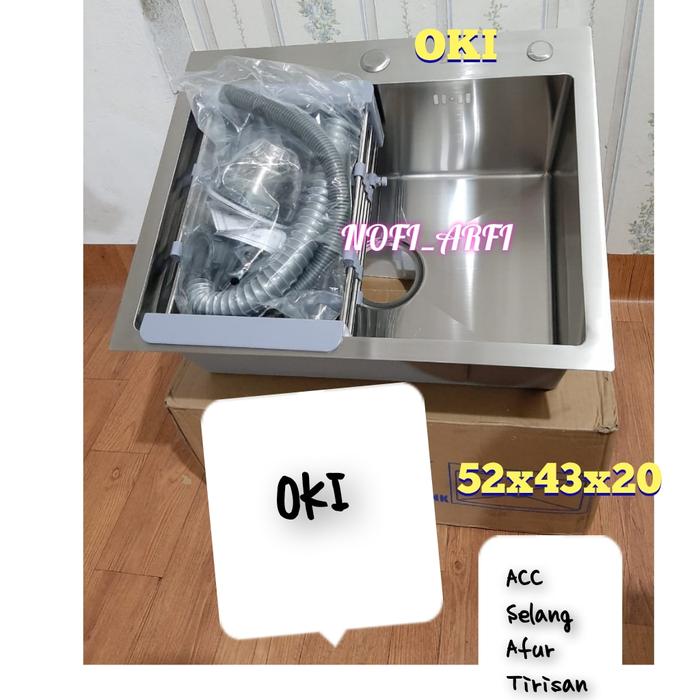 Jual Murah bak cuci piring stainless uk 52 x 43/kitchen sink / WASTAFEL - oki1 - Kota Tangerang ...