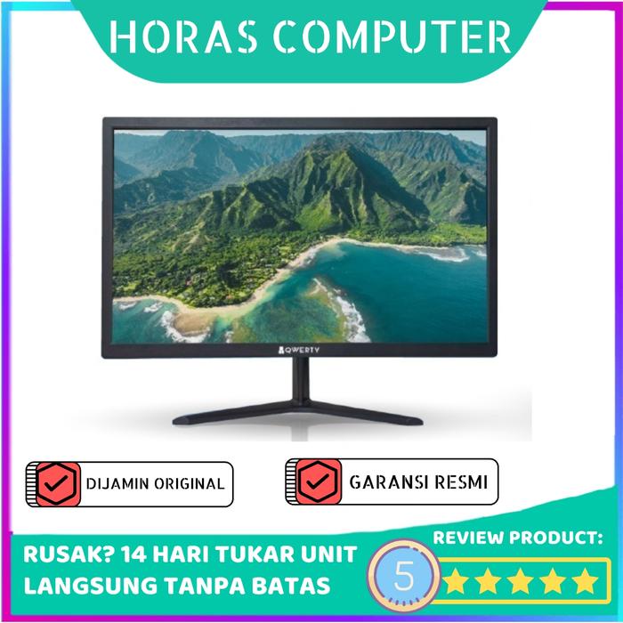 Jual Monitor Qwerty LED QM-24VH 24 inch LCD HDMI VGA 3ms DISPLAY IPS ...
