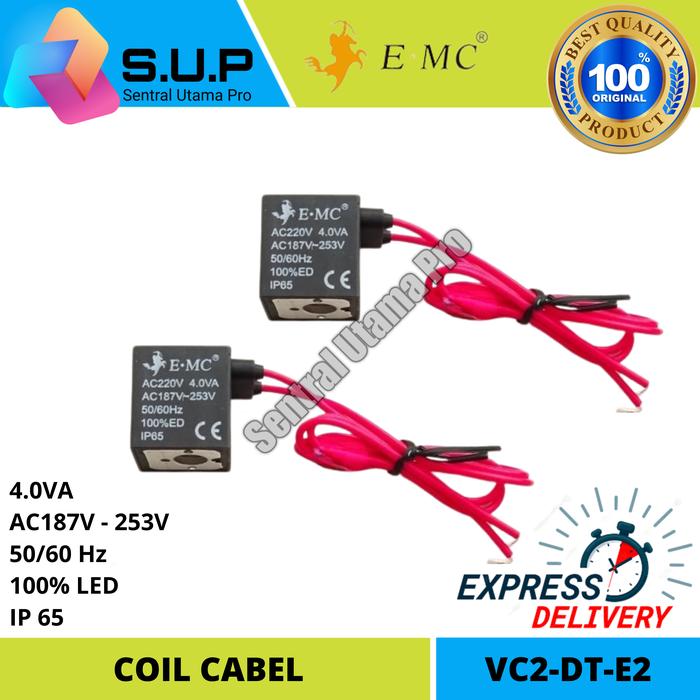 Jual Coil Kabel VC2-DT-E2 AC220V for Solenoid Valve EMC Pneumatic ...