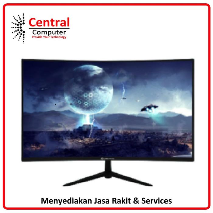 Jual Monitor CUBE GAMING RETINA 23.8" C24FV FHD Frameless 75Hz Curved - 5ms - Kota Pontianak ...