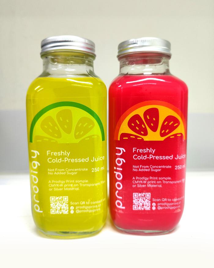 Jual Custom Print Sticker Dengan TINTA PUTIH - Vinyl Silver, Bulat ...