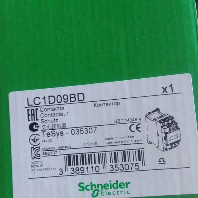 Jual kontaktor schneider LC1D09BD 24VDC - Jakarta Selatan ...