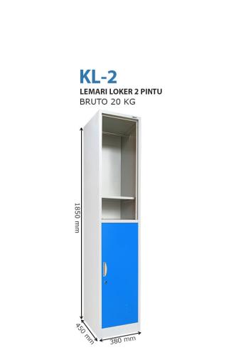 Jual Lemari Besi / Loker Besi / Rak Helm - Kozure - KL-2 - Kota Bandung ...