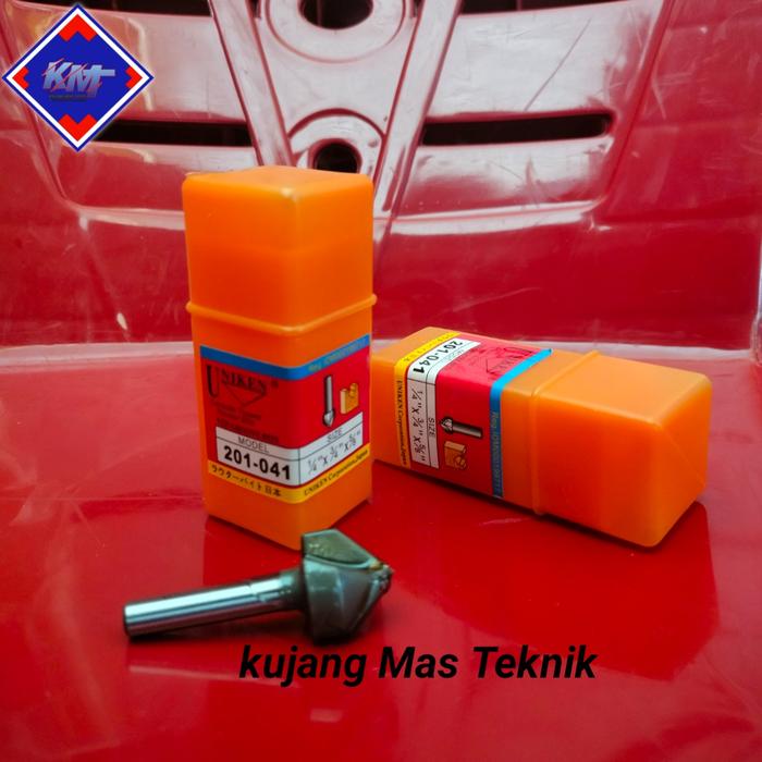 Jual MATA PROFIL ACP MATA ROUTER V GROOVE 19MM 1/4" x 3/4" 201-041 MATA ...