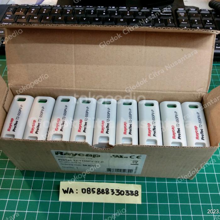 Jual Raycap Overvoltage Arrester Plug ProTec T2-1100PV-9Y-P T2-550PV-P ...