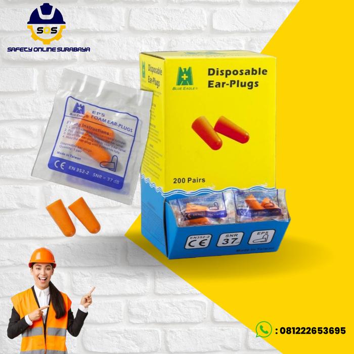 Jual DISPOSABLE EAR PLUG BLUE EAGLE EP5 / EAR PLUG BLUE EAGLE ORIGINAL - Kota Surabaya - Safety ...