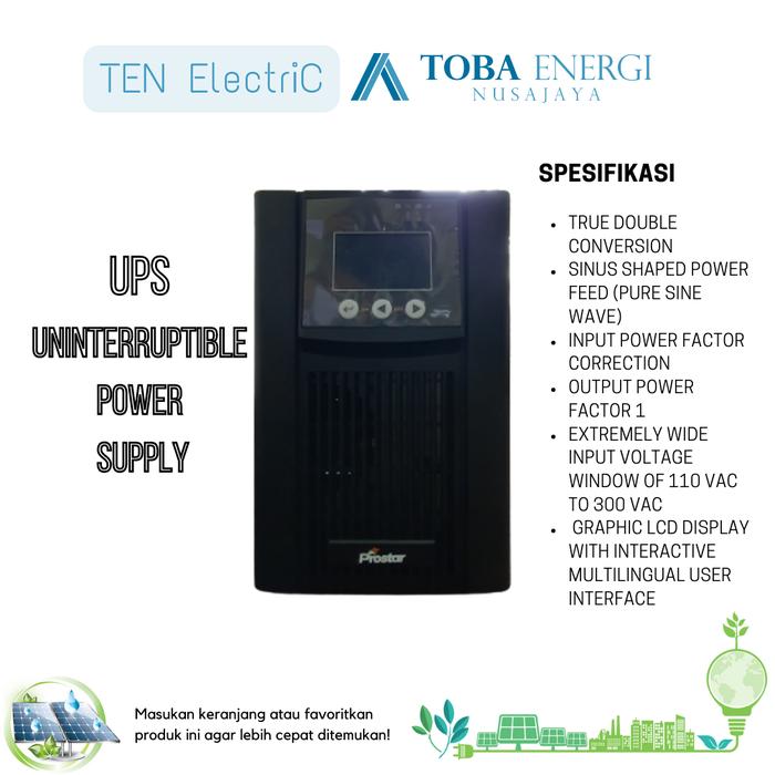 Jual UPS online double conversion merk Prostar - 1kVa/1kW - Kota Bogor - TEN Electric | Tokopedia