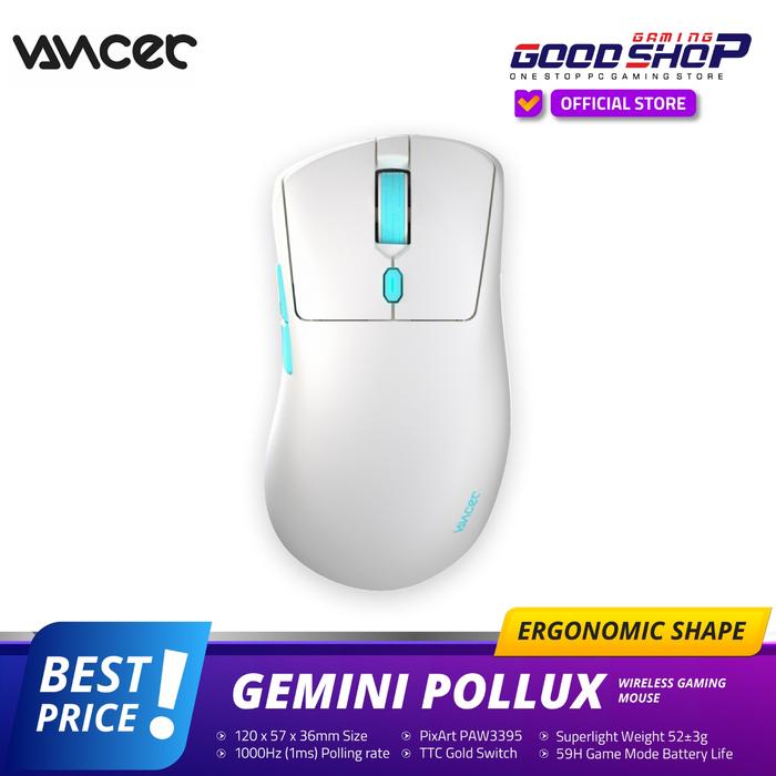 Promo VANCER GEMINI POLLUX SUPER LIGHT WEIGHT GAMING MOUSE Cicil 0% 3x ...