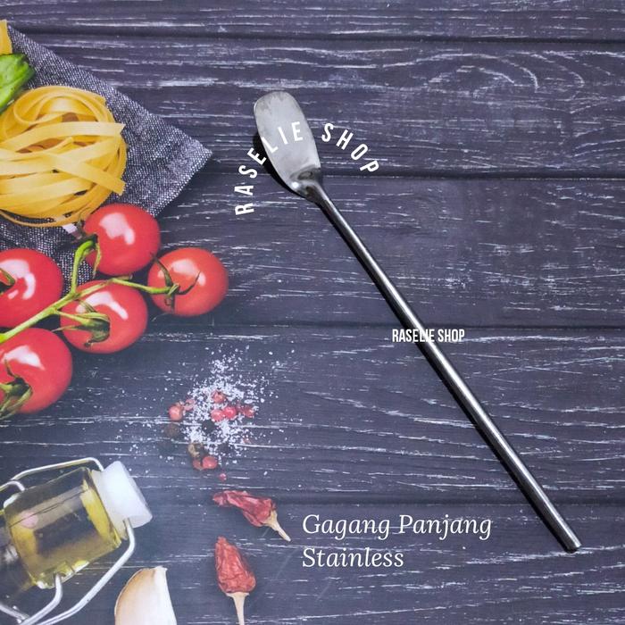 Jual Mini Sodet / Sutil / Spatula Oval Gagang Panjang Stainless ...