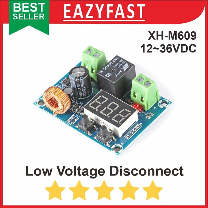 Jual Low Voltage Disconnect Auto Cut Off XH-M609 Modul LVD Baterai Aki ...