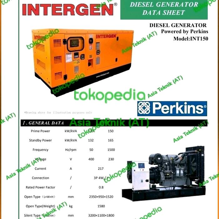 Promo Genset Perkins 150 kva super silent International Generator ...