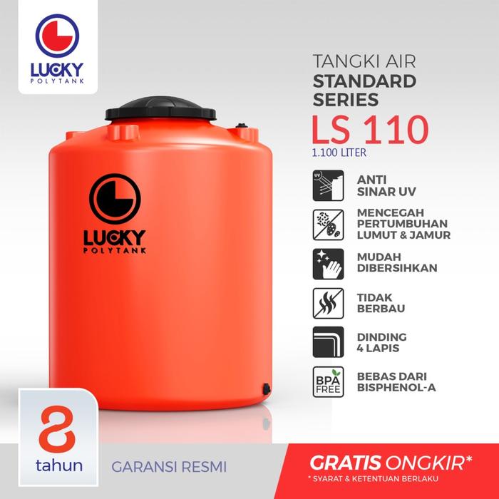 Promo Tandon Air | Toren Air 1100 Liter Lucky LS 110 - Orange Cicil 0% ...