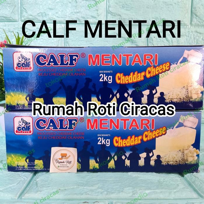 Jual CALF MENTARI PROCESSED CHEDDAR CHEESE 2KG BLOK BUKAN CALF MERAH ...
