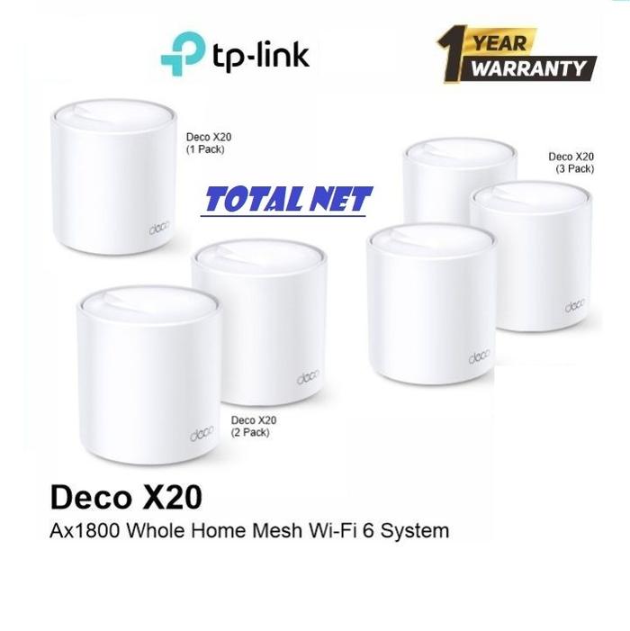 Jual TPLINK DECO X20 AX1800 Whole Home Mesh Wi-Fi 6 1Pack 2Pack 3Pack ...