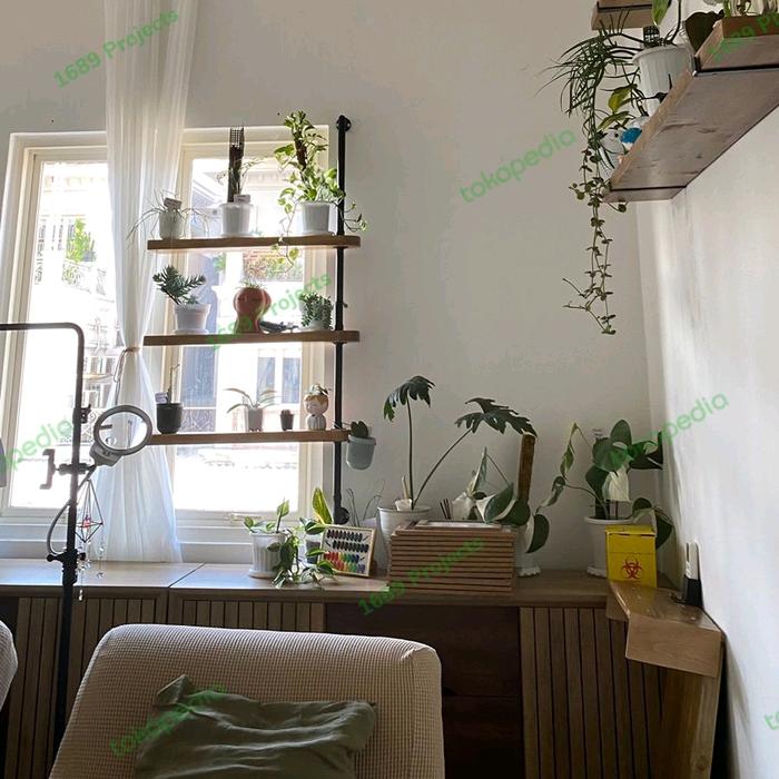 Jual Modern Interior Decoration Rak Tanaman Meja Lipat Ambalan Besi ...