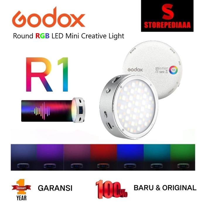 Jual Godox R1 RGB Round LED Magnetic Mini Light - Jakarta Barat ...