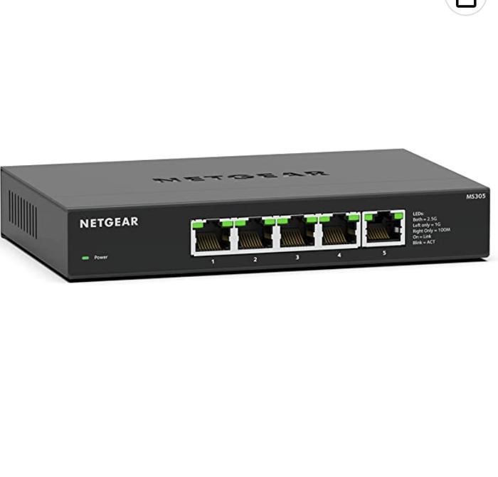 Jual NETGEAR 5 Port MS305 2.5Gbe 2.5G LAN Ethernet Unmanaged Switch Hub ...