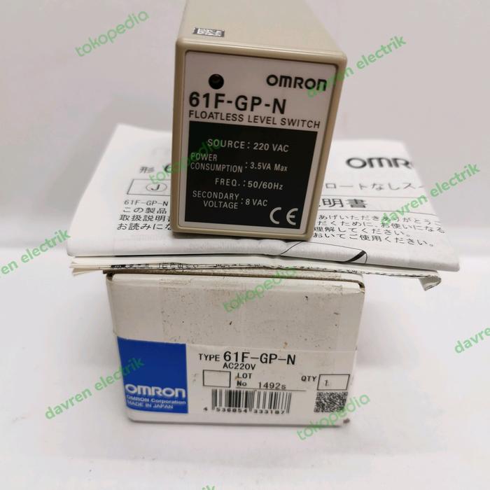 Jual omron floatless level switch 61F-GP-N,220vac - Jakarta Barat ...