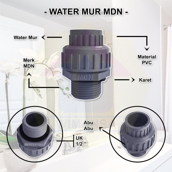 Jual WATER MUR MDN 1/2 INCH - FITTING PIPA PVC - Kota Surabaya ...