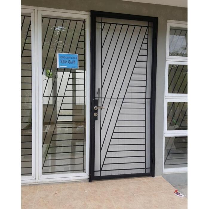 Jual pintu tralis besi minimalis - Kota Depok - Mustika Alumunium ...