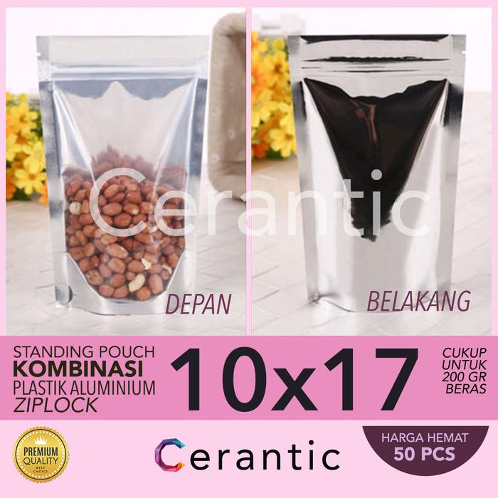 Jual Standing Pouch Kombinasi Plastik Aluminium Foil Premium Macam Ukuran - 14x20 - Kota ...