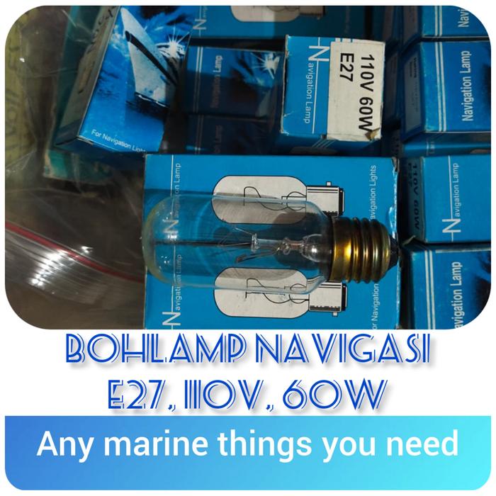 Jual Bohlamp Navigasi E27 110V 65Watt /Bola Lampu Navigasi Kapal ...