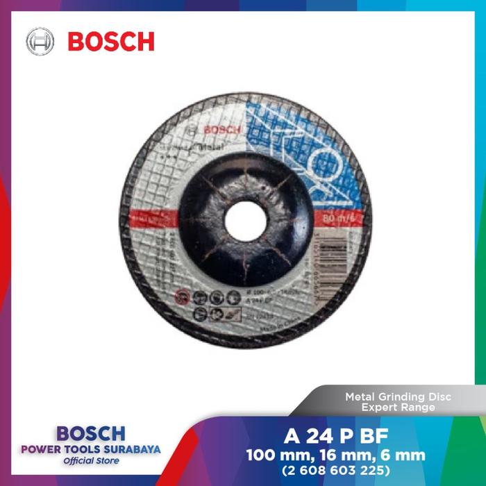 Jual Mata Gerinda Besi 4" Bosch A 24 P BF 100 x 16 x 6 mm Expert Range ...