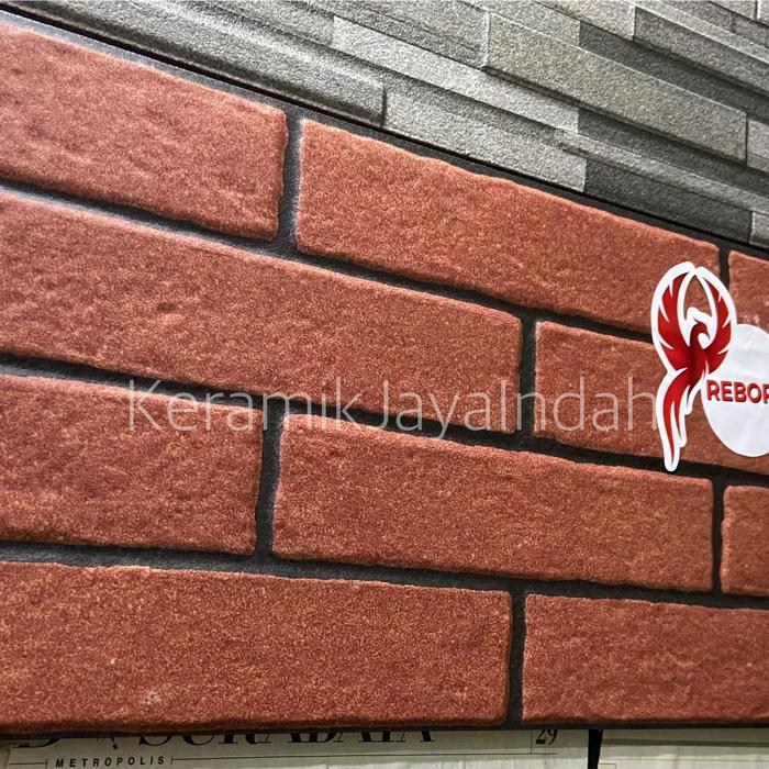 Jual ASIA TILE GARNER TERRACOTA 20 x 40 KERAMIK DINDING BATU BATA ...