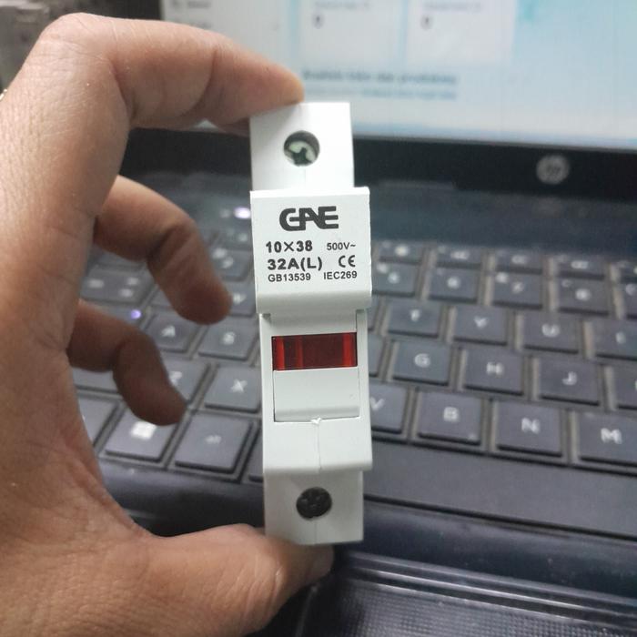 Jual FUSE HOLDER GAE (tempat sekring) 10x38 32a plus indikator ...