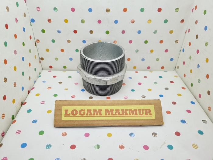Jual DOUBLE NEPPLE BESI GI 2" - NEPEL GALVANIS 50MM - Kab. Jember ...