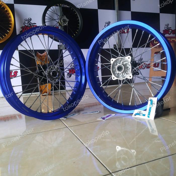 Jual wheelset velg roda supermoto klx 150 bf150 dtracker 150 velg rossi - Kab. Bantul ...