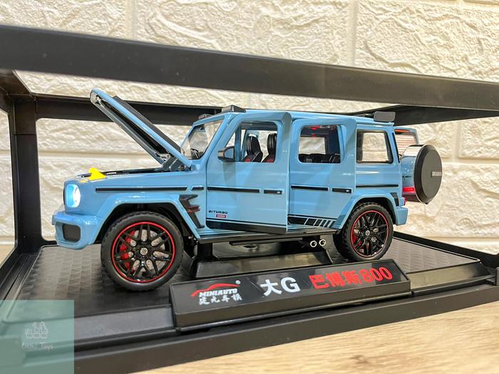 Jual Diecast Mobil Mercy Jeep Brabus Pullback Lampu Suara 1:24 1106 ...