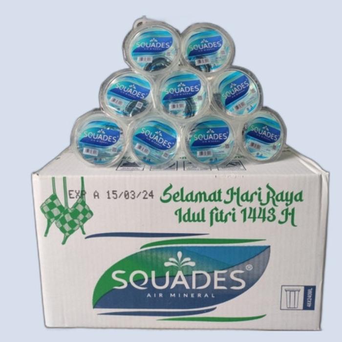 Jual squades 240ml kemasan cup x48 cup perdus air mineral - Kota ...