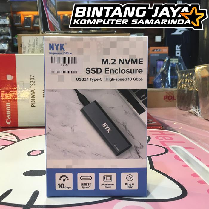 Jual NYK Office Casing Enclosure SSD M.2 NVME USB 3.1 Type-C - Kota ...