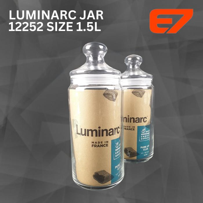 Jual Luminarc Toples Kaca Botol Jar Beling D10cm T26cm 1500ml - Jakarta ...