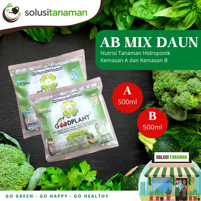 Jual Pupuk AB Mix Nutrisi Tanaman Hidroponik ABMix Sayur Sayuran Daun ...