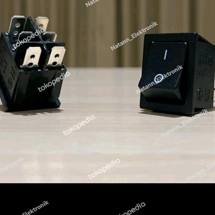 Jual saklar besar rocker on off kotak ZN 15a 250v 20a 125v led hitam 6 pin - Jakarta Barat ...