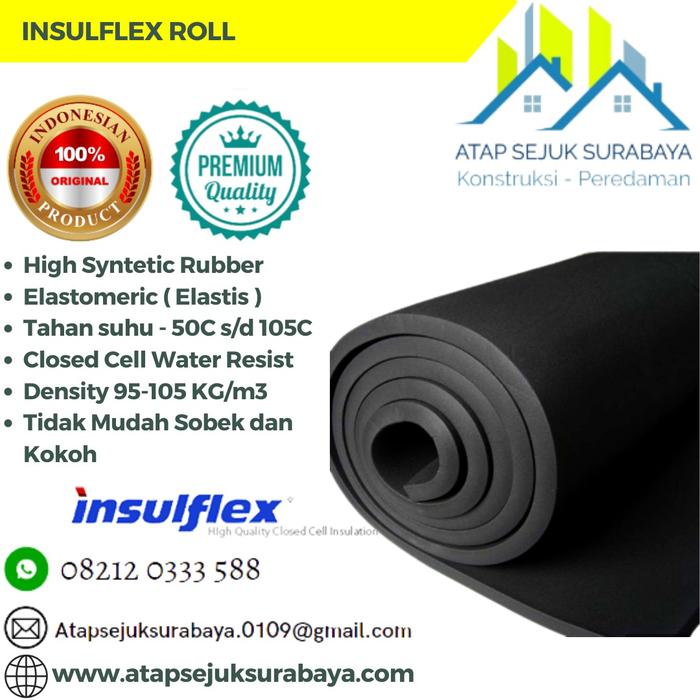 Jual Insulflex Lembaran / Roll Insulasi Pipa Besi dan Tembaga - 50mm ...