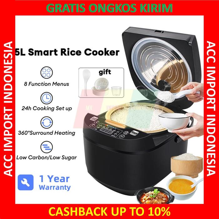 Jual Smart Rice Cooker Besar Penanak Nasi Serbaguna 5L Magicom ...