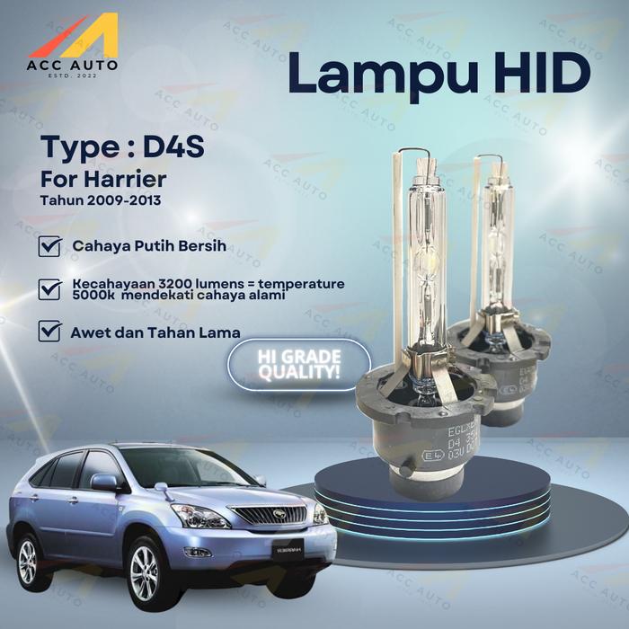 Jual Bola Lampu HID Toyota Harrier Gen 2 OEM D2R 35W HeadLight 6000k ...