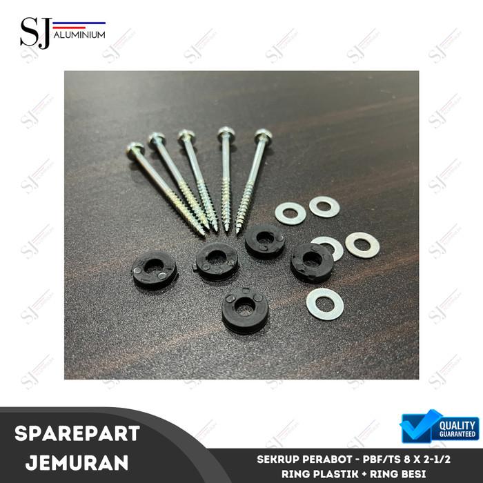Jual Sparepart Jemuran - Sekrup Perabot / Baut Cacing PBF TS + Ring ...