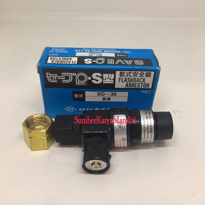 Jual Chiyoda Flashback Arrestor SO-30 For Regulator Oxygen - Jakarta ...