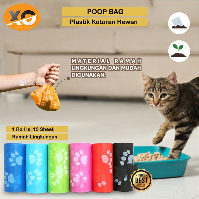 Jual Plastik Roll Poop Pup Refil Mini Hewan Kantong Sampah Bekas Popok ...
