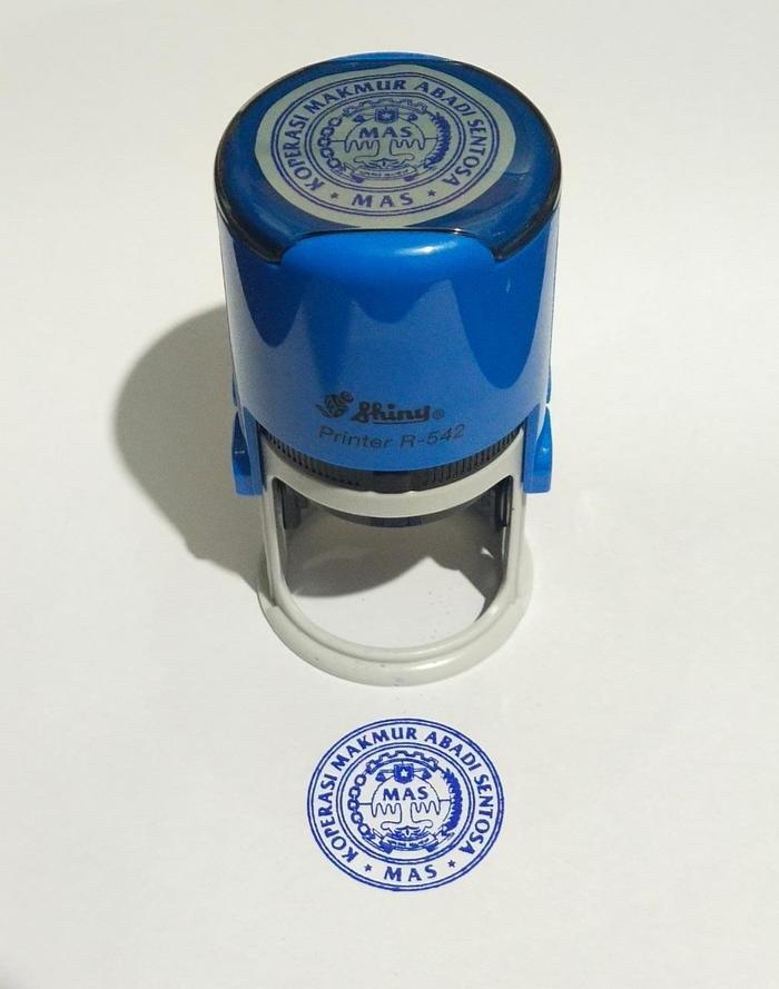 Jual Stempel Shiny / Custom Siap Pake / Self Inking Stamp - bulat4.2 cm ...