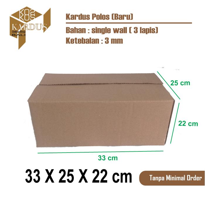 Jual Box aqua / Kardus packing polos / Kotak / Dus aqua 33x25x22 - Kota ...
