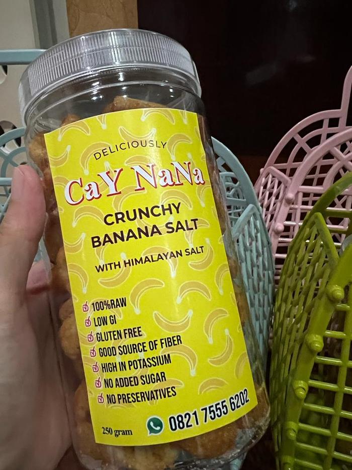Jual Cay Nana Crunchy Banana Salt Snack Himalayan Salt 250g - Jakarta ...