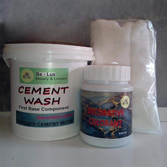 Jual Cat Cement Wash 3 pcs Motif Semen Ekspos - Middle Gray - Kota ...
