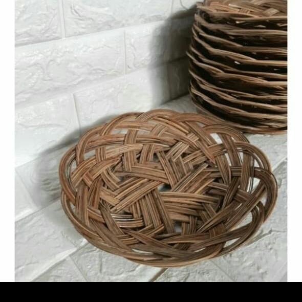 Jual Piring Lidi Piring Rotan Piring Anyaman Diameter 24-25cm Harga 1 ...